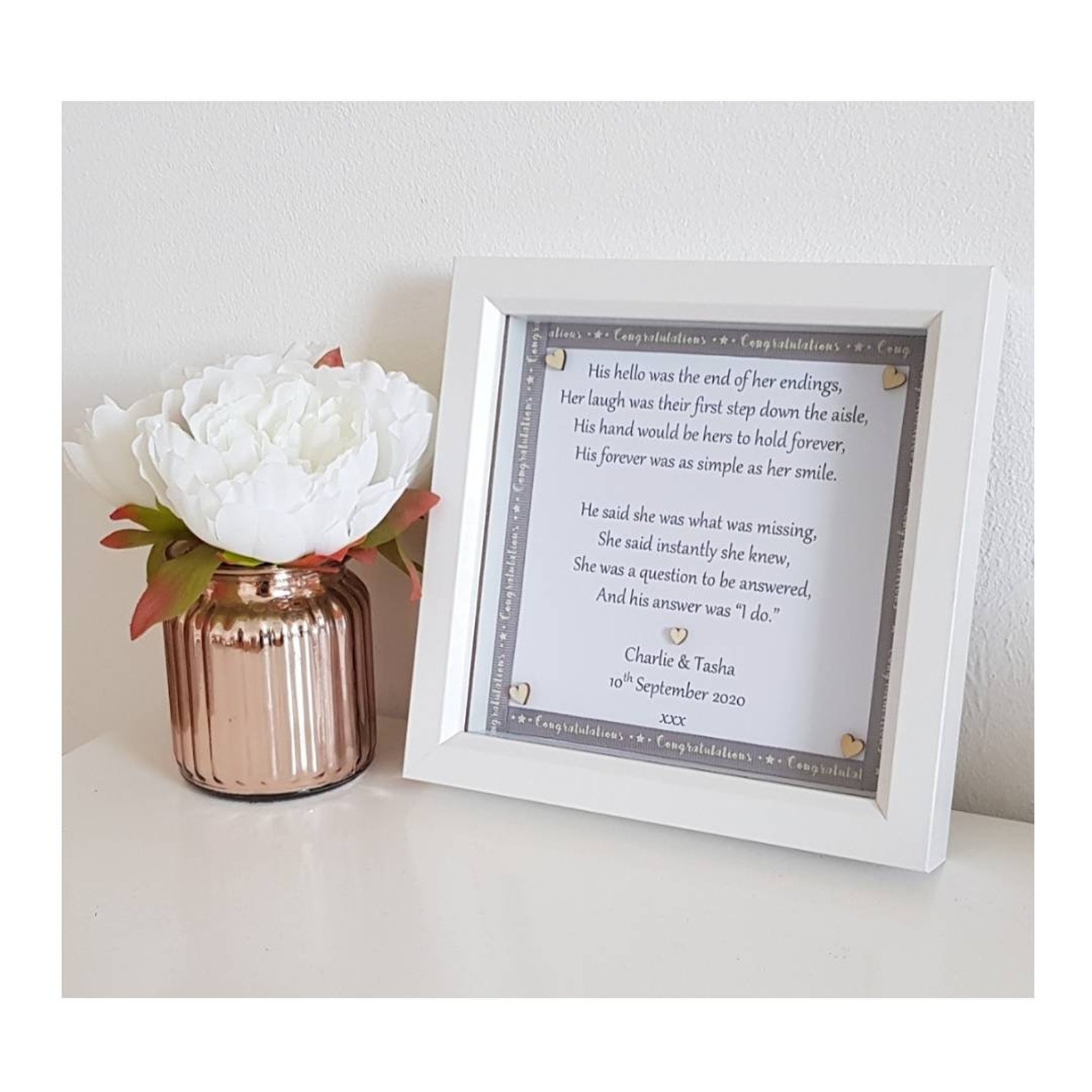 Personalised Poem Anniversary Poemframed Poem Framed - Etsy