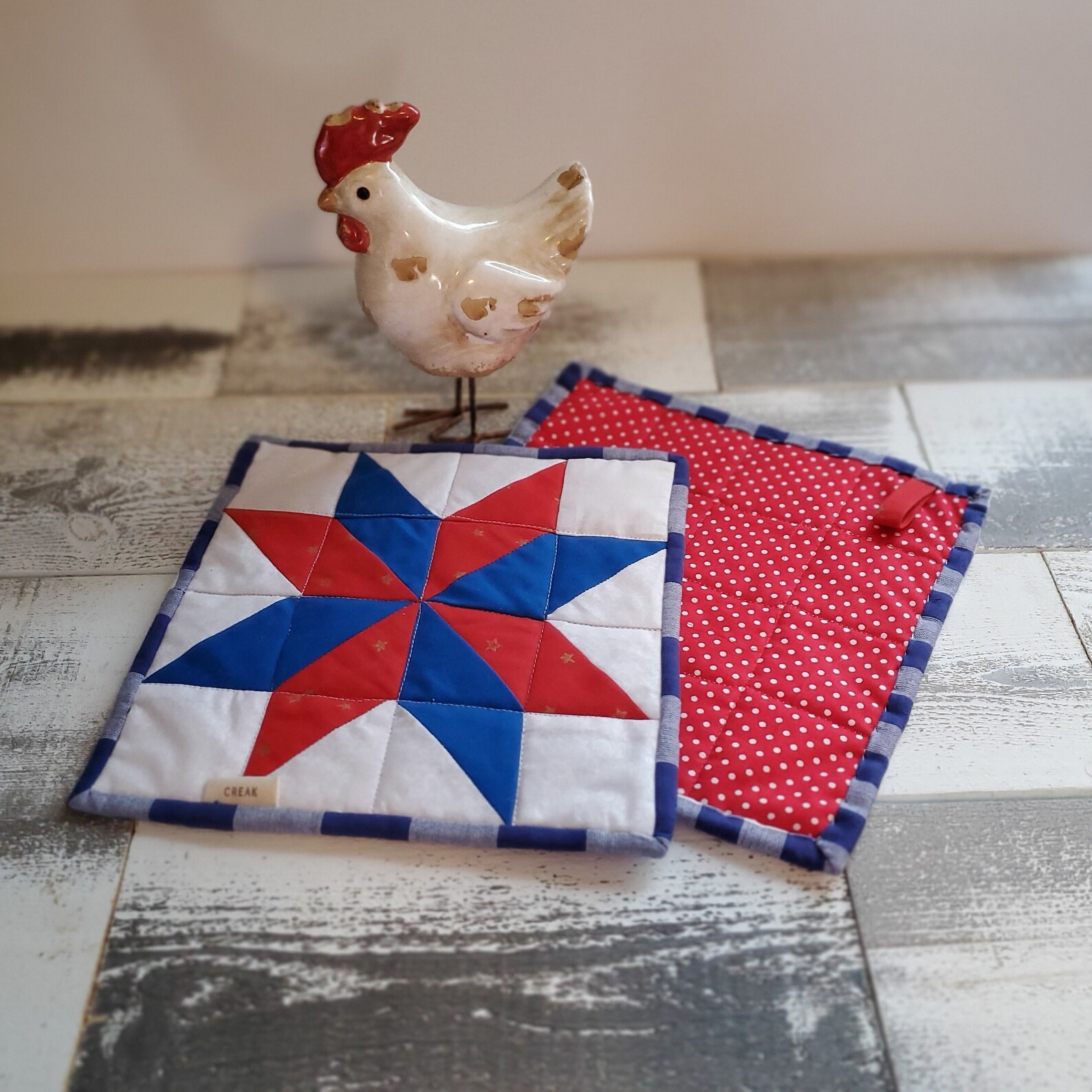 Star Flower Pot Holder or Hot Pad - Etsy