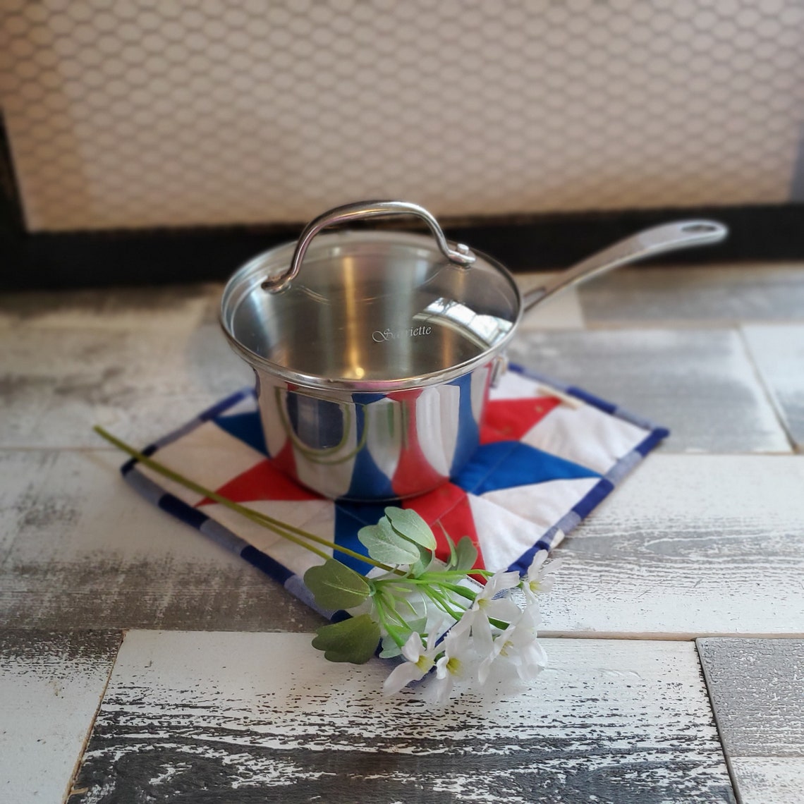 Star Flower Pot Holder or Hot Pad - Etsy