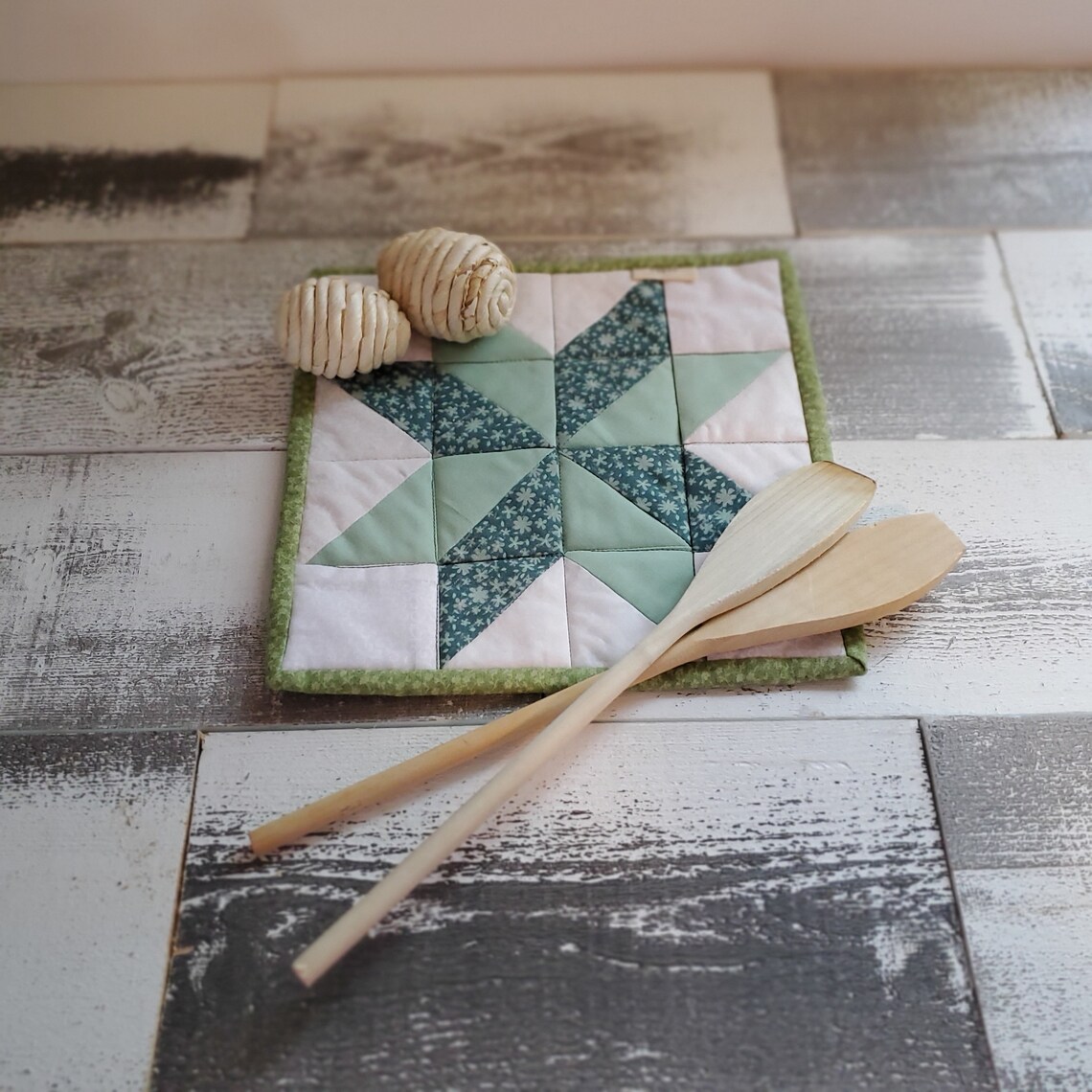 Star Flower Pot Holder or Hot Pad - Etsy