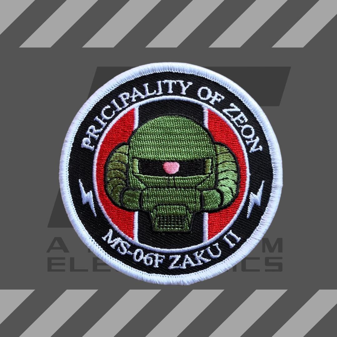 Gundam Inspired, MS-06F Zaku II, Military Morale Patch - Etsy