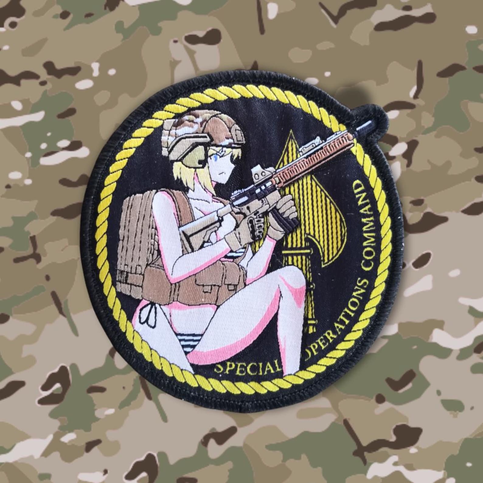 U.S. Military Waifu Series - SOCOM, Anime Waifu Airsoft Military Morale ...