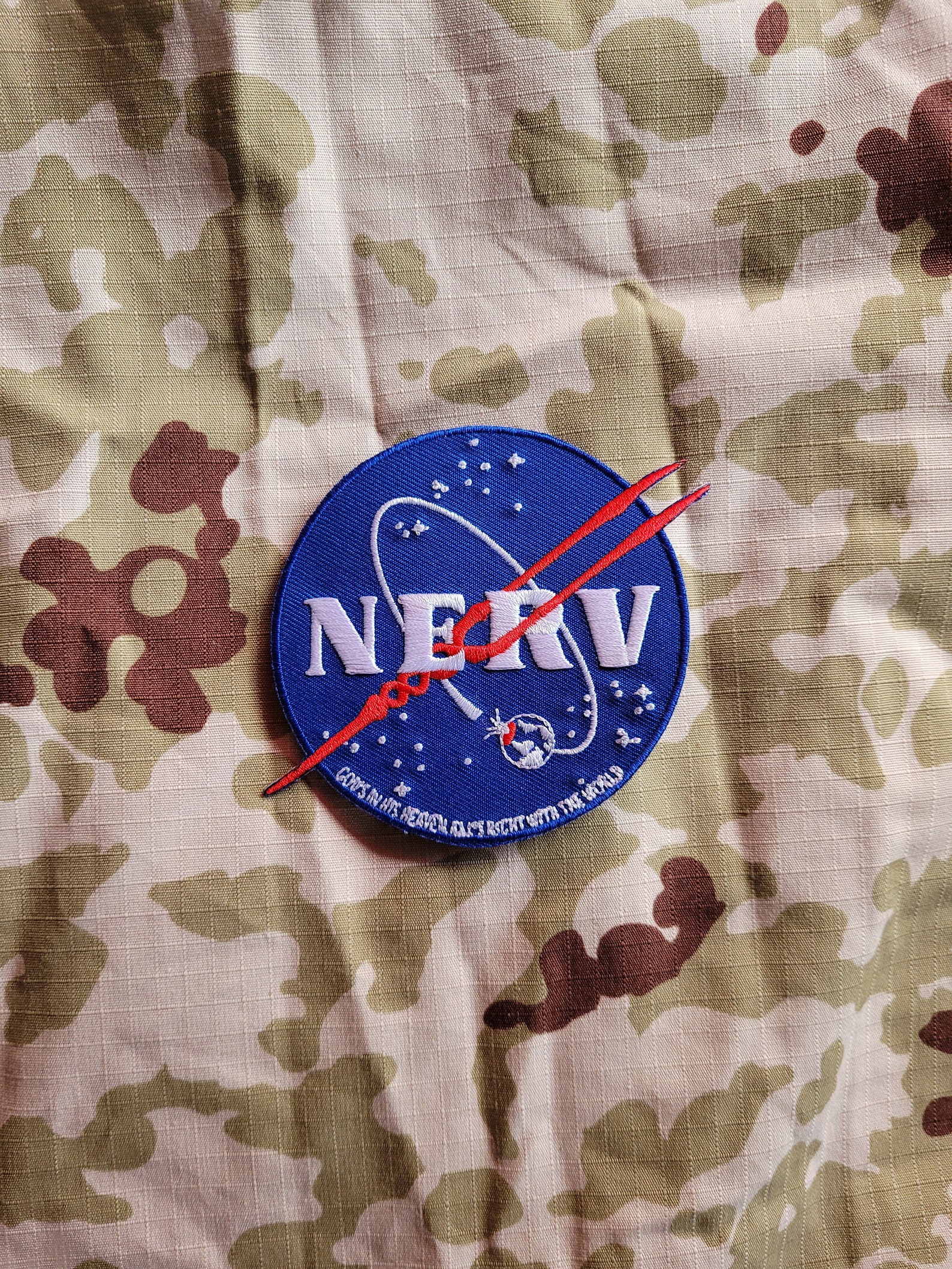 Evangelion Inspired NERV Space Agency Military Morale Patch | Etsy