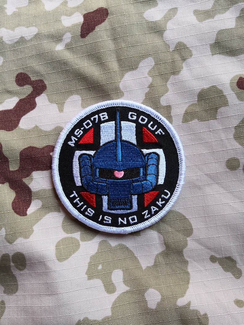Gundam Inspired, MS-07 Gouf, Military Morale Patch - Etsy