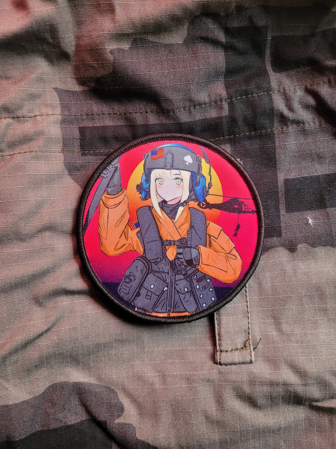 United States Coast Guard Female Pinup Anime Morale Patch - Etsy