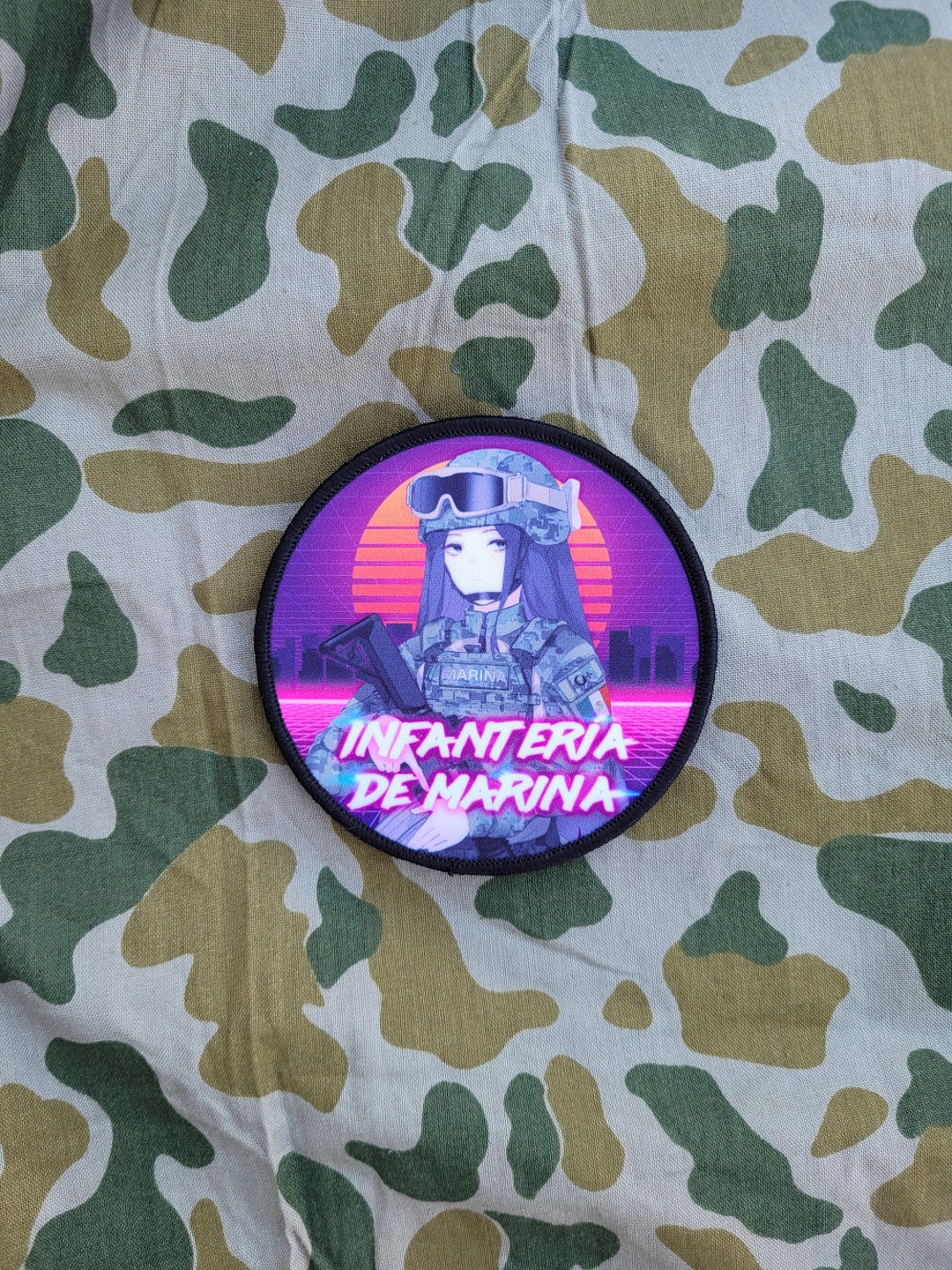 Mexican Military, Naval Infantry Corps Female Pinup Anime Morale Patch ...
