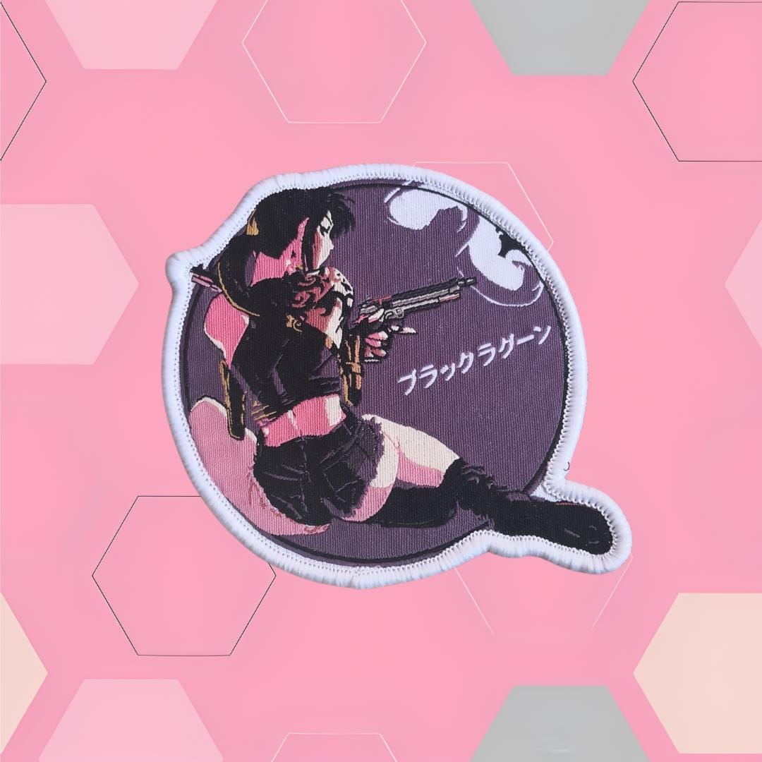Revy Two Hands Pinup - Black Lagoon, Military Anime Morale Patch - Etsy