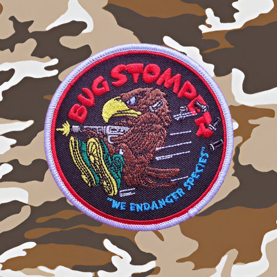Bug Stomper - Colonial Marines, Military Airsoft Cosplay Morale Patch ...