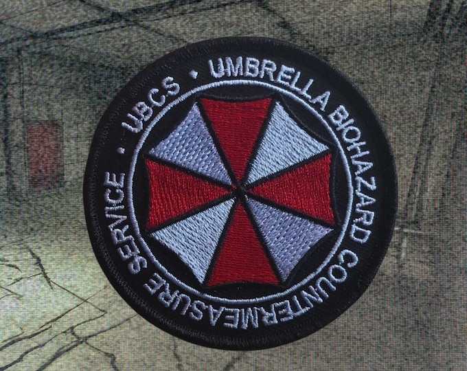Resident Evil Iron-on Patch Umbrella Corp Velcro Embroidery Airsoft ...