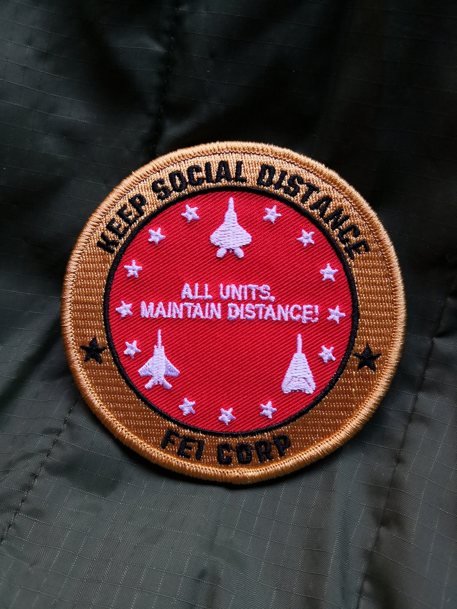 FEI CORP Social Distance Alert Military Morale Patch - Etsy