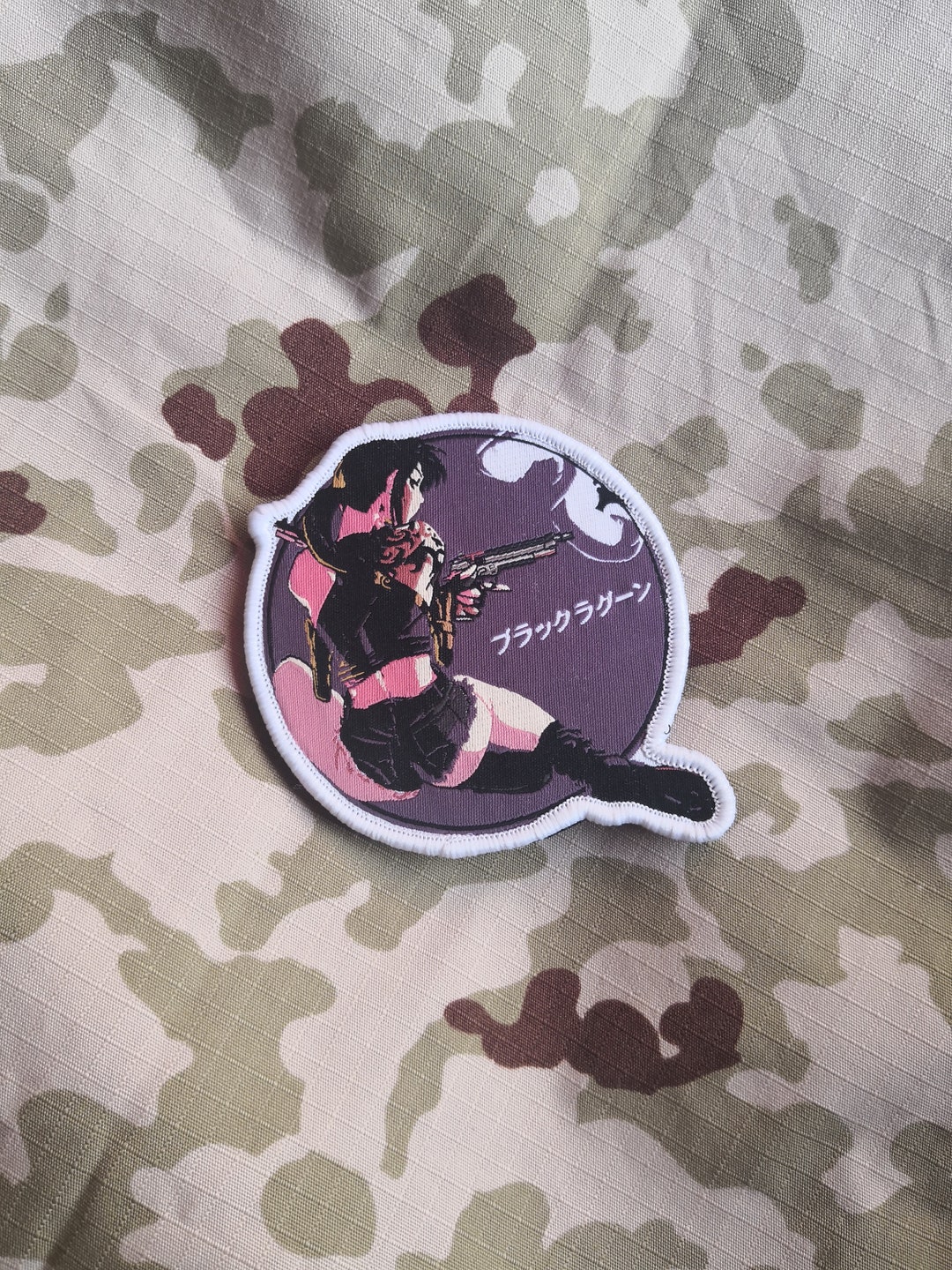 Revy Two Hands Pinup Black Lagoon, Military Morale Patch - Etsy