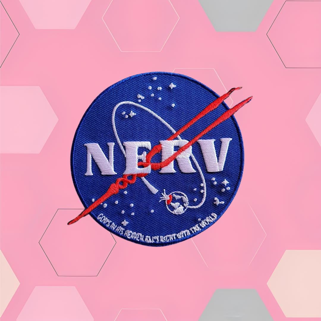 Evangelion Inspired, NERV Space Agency, Anime Morale Patch - Etsy