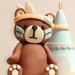 Fondant Woodland Tribal Cake Topper Set Indian Native Bear - Etsy