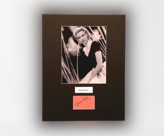 LARGE Vintage Princess Grace Kelly Rainier Monaco Autograph | Etsy