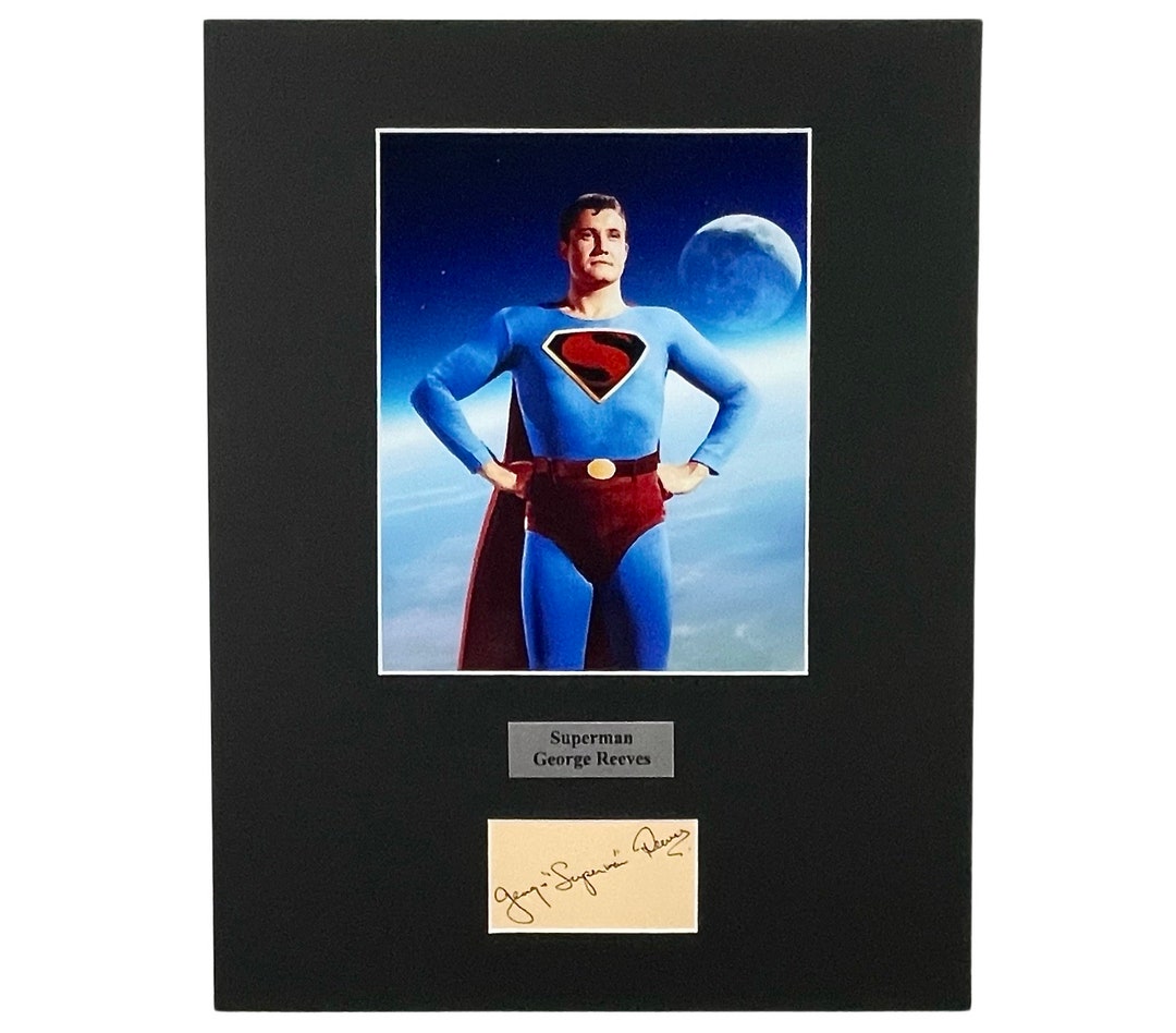 LARGE Vintage George Reeves Superman Autograph Autographed Signed ...