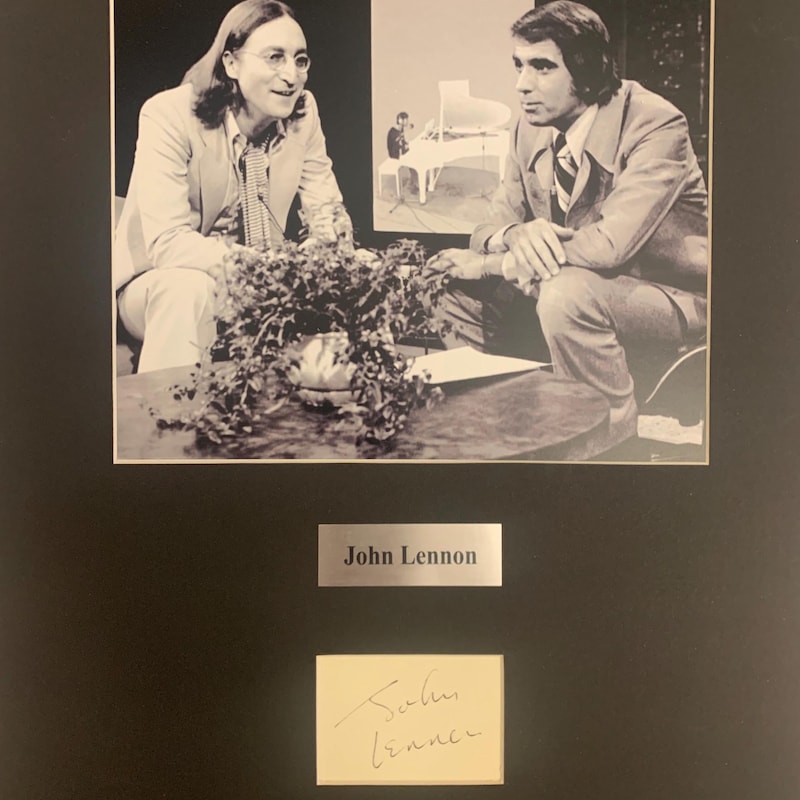John Lennon Signed Framed - Etsy