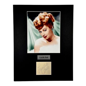 LARGE Vintage Lucille Ball Autograph Autographed Signed Display Art ...