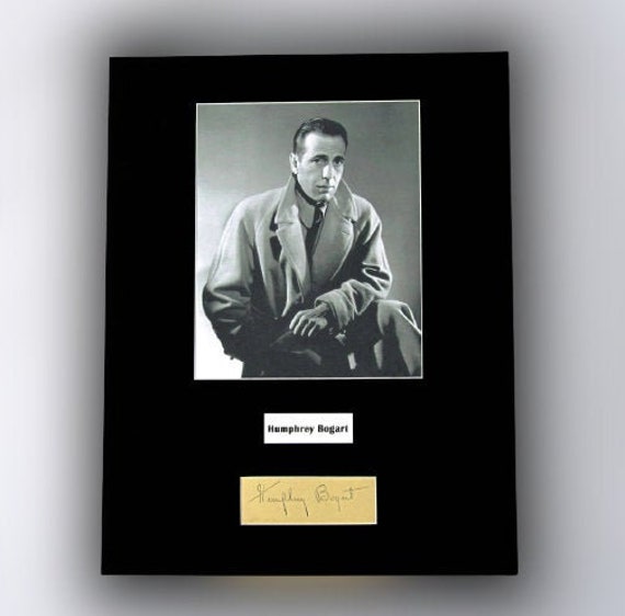 LARGE Vintage Humphrey Bogart Autograph Autographed Signed | Etsy