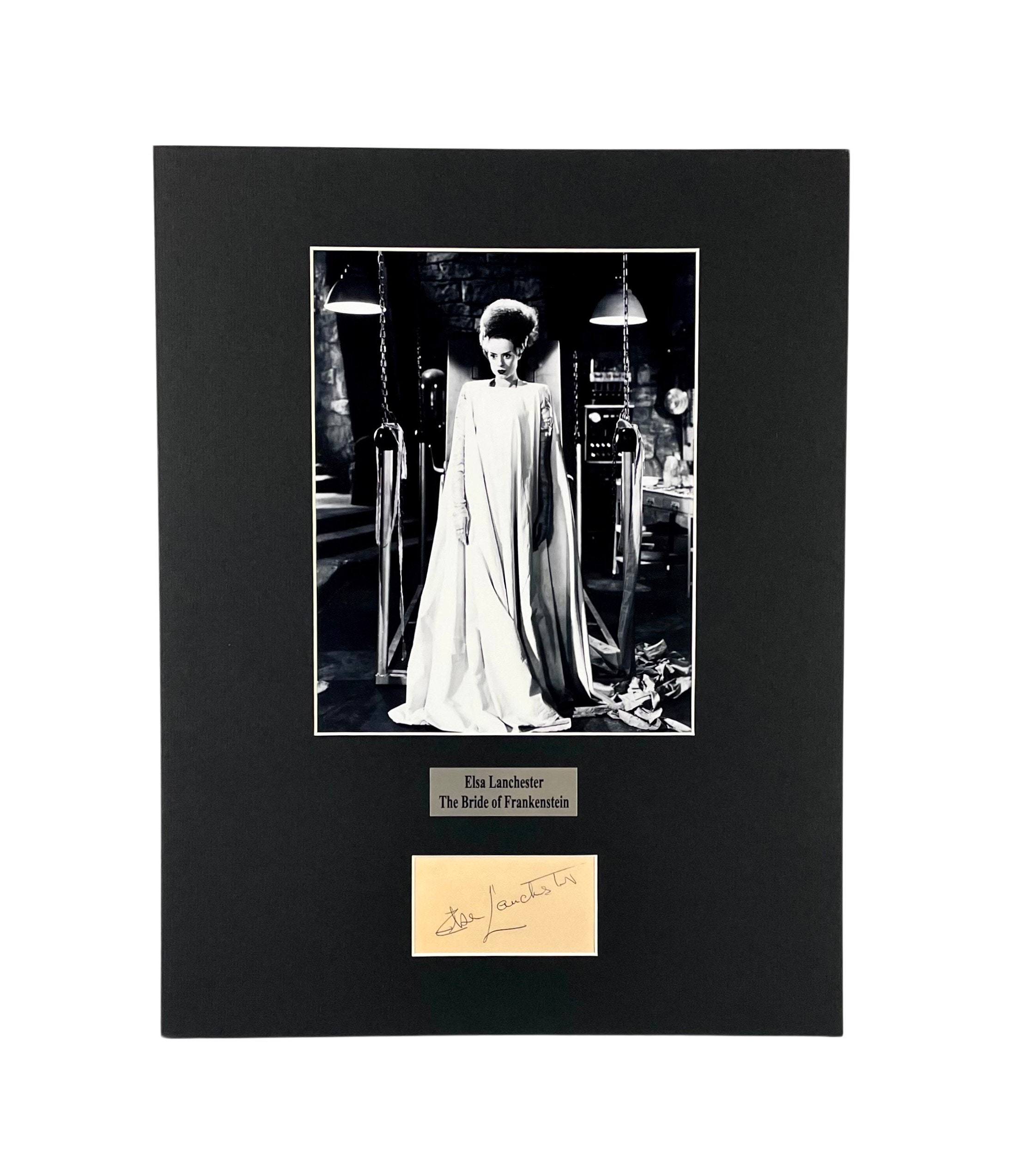 LARGE Vintage Elsa Lanchester Autograph Autographed Signed Art ...