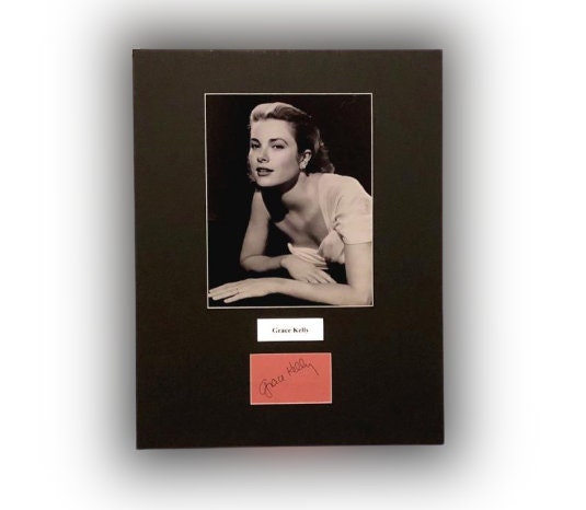 LARGE Vintage Princess Grace Kelly Rainier Monaco Autograph | Etsy