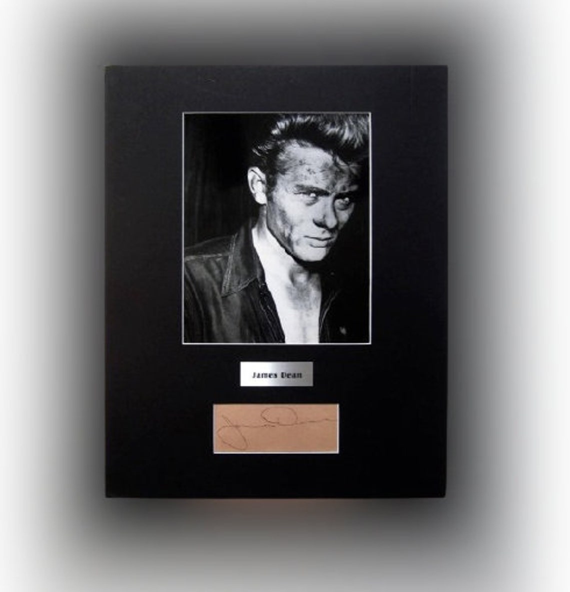 LARGE vintage James Dean Autograph Autographed Signed Display | Etsy