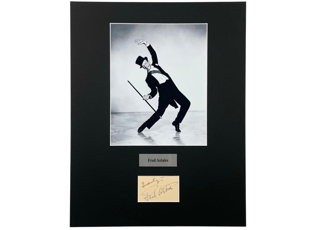 LARGE Vintage Fred Astaire Autograph Autographed Signed Display Art ...