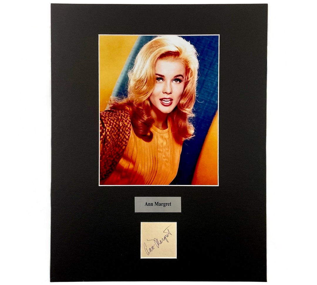 LARGE Vintage Ann Margret Autograph Autographed Signed Display Art ...