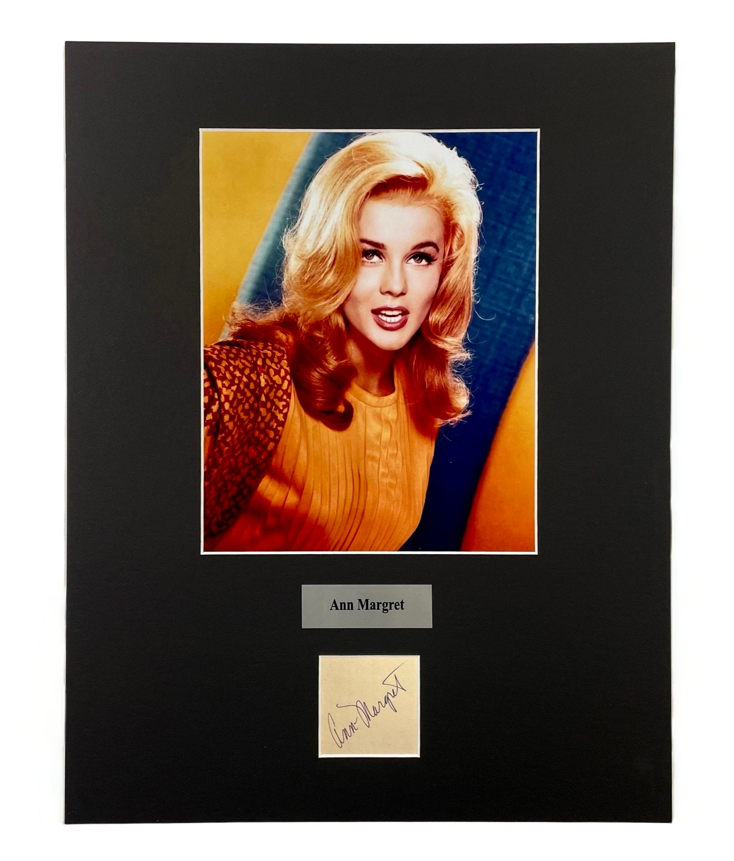 LARGE Vintage Ann Margret Autograph Autographed Signed Display - Etsy