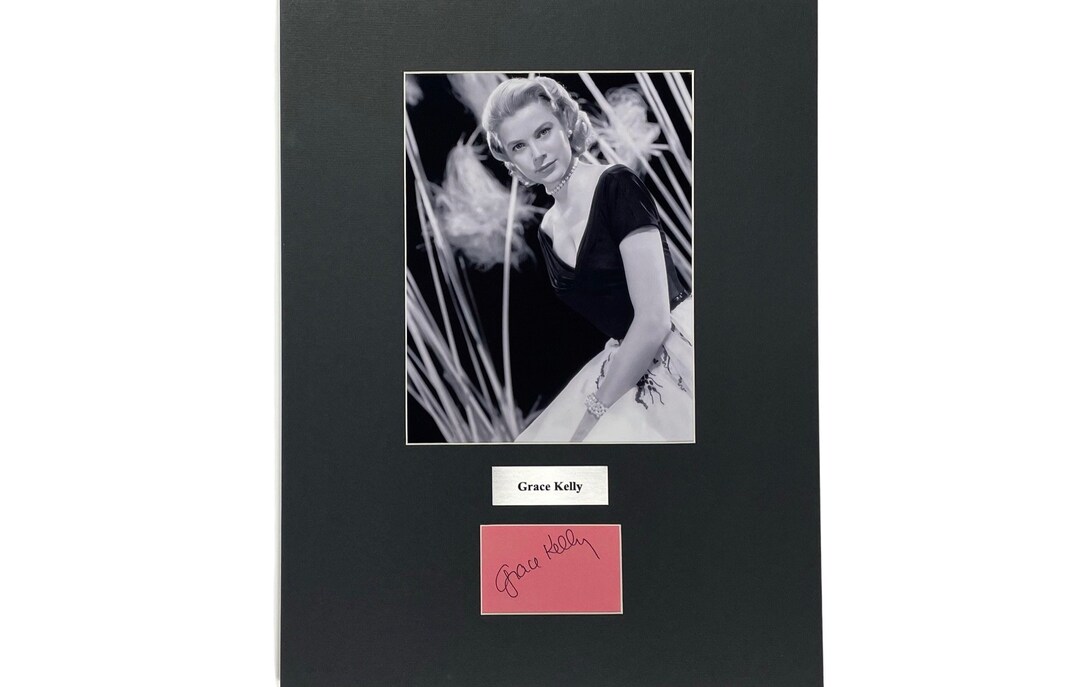 LARGE Vintage Princess Grace Kelly Rainier Monaco Autograph Autographed ...