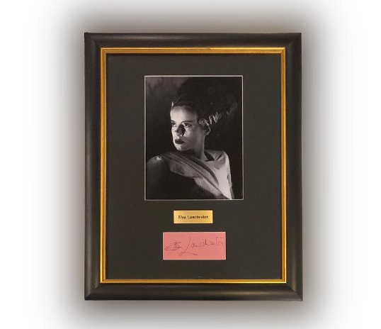 LARGE FRAMED Vintage Elsa Lanchester Autograph Autographed | Etsy