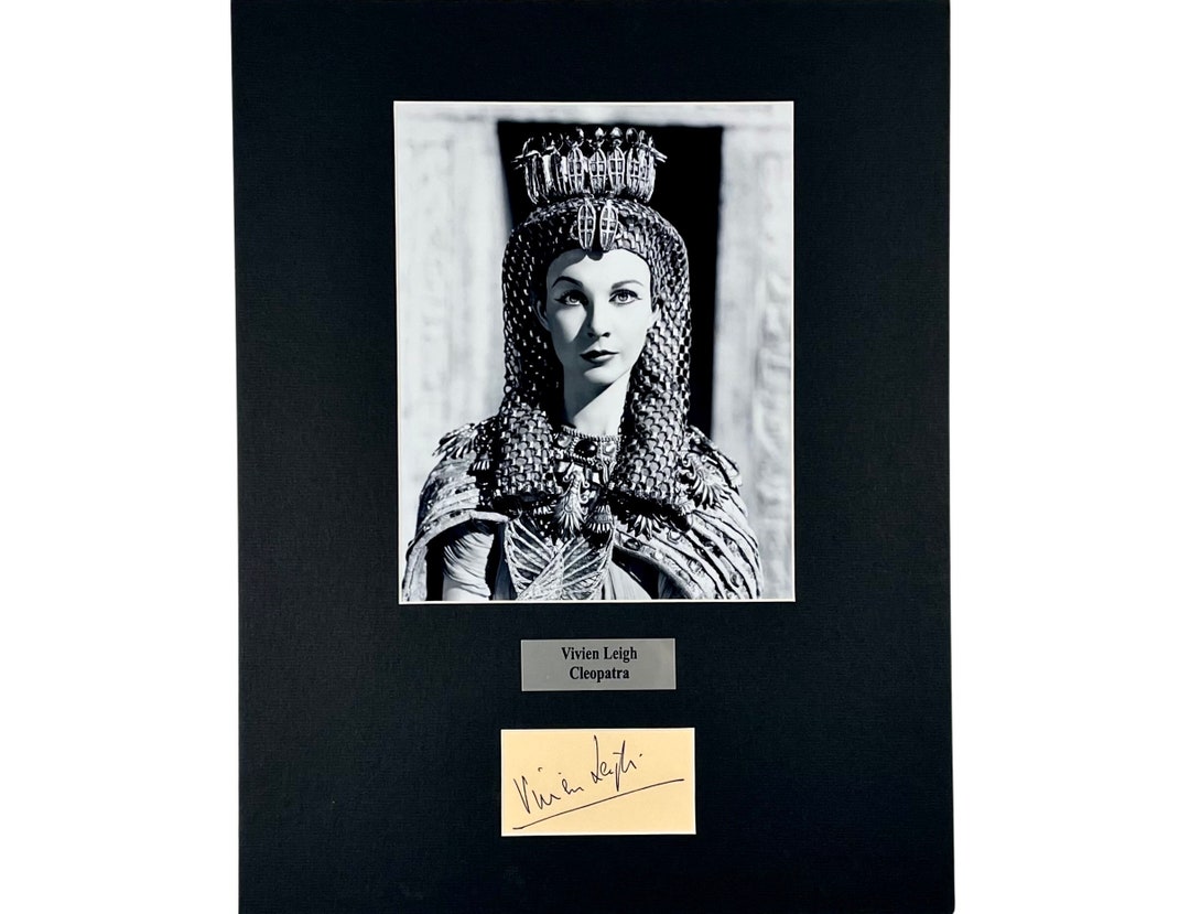 LARGE Vintage Vivien Leigh Autograph Autographed Signed Display Art ...