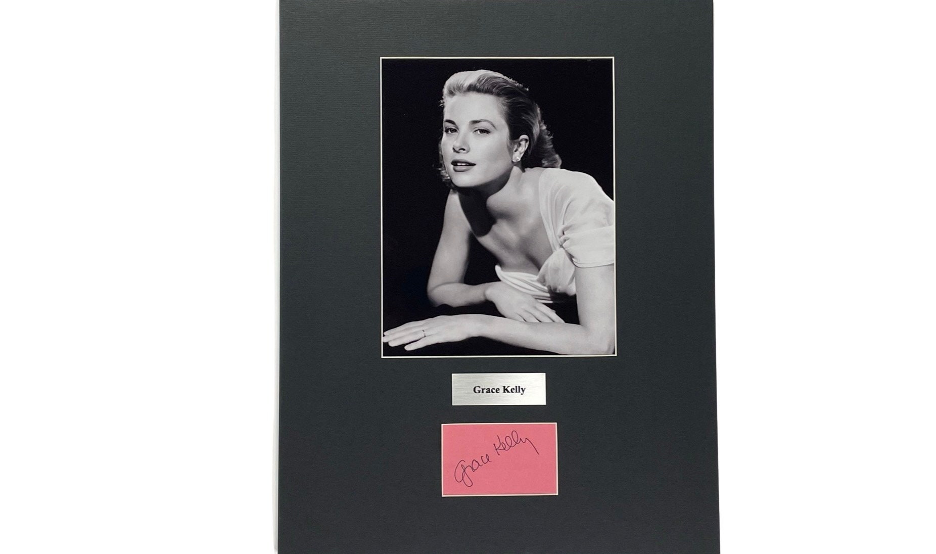 LARGE Vintage Princess Grace Kelly Rainier Monaco Autograph Autographed ...