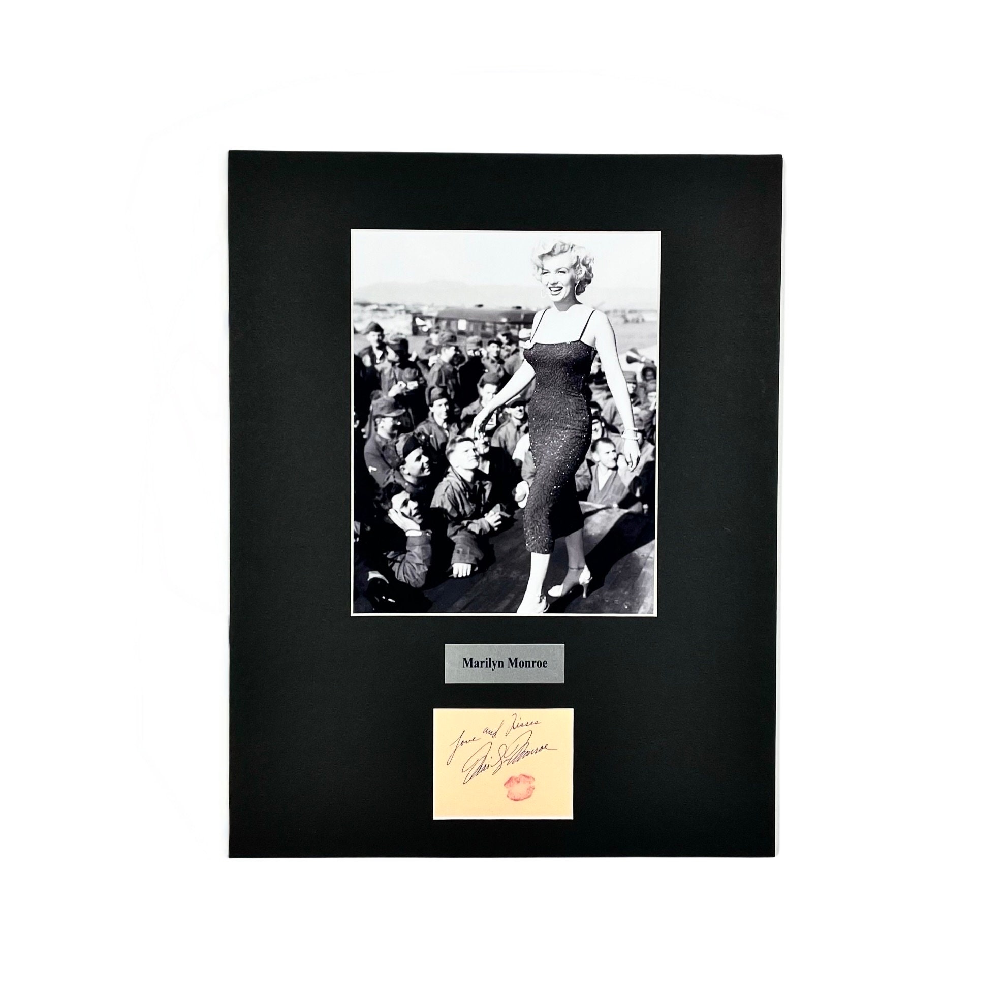 LARGE Vintage Marilyn Monroe Autograph Autographed Signed - Etsy