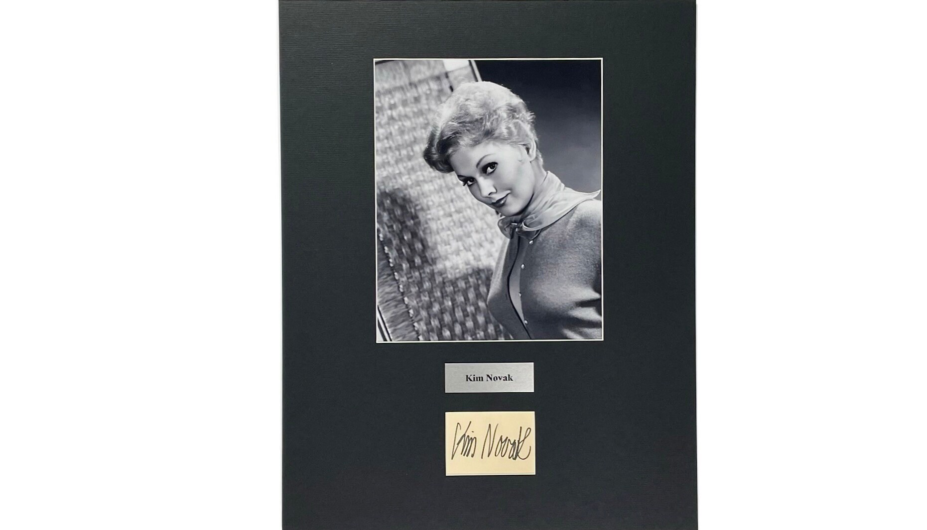 LARGE Vintage Kim Novak Autograph Autographed Signed Art Photograph ...