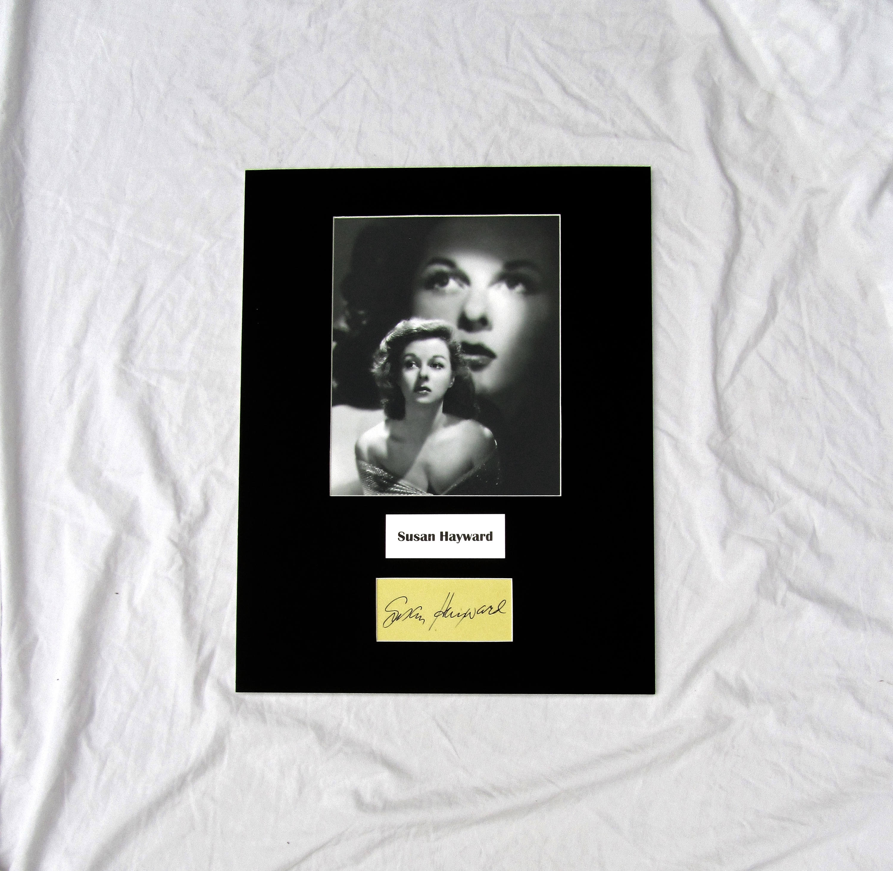 LARGE vintage Susan Hayward Autograph Autographed Signed | Etsy