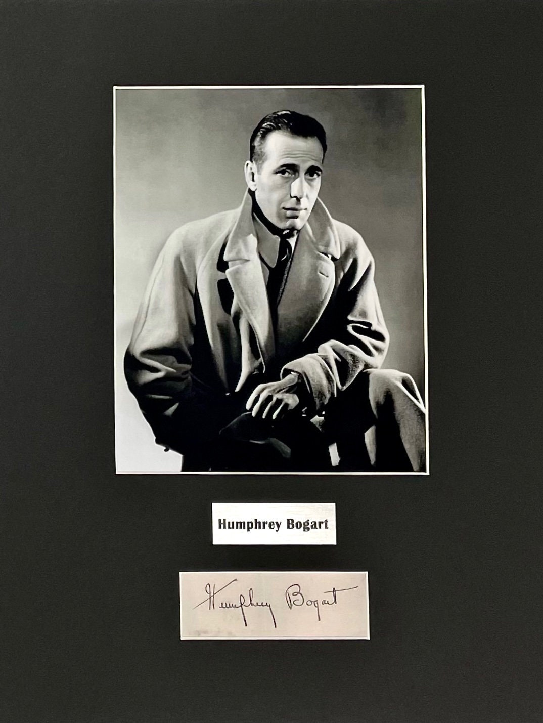LARGE Vintage Humphrey Bogart Autograph Autographed Signed - Etsy
