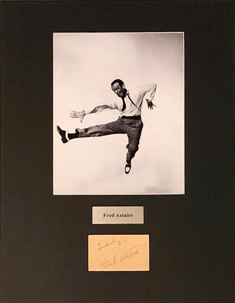 LARGE Vintage Fred Astaire Autograph Autographed Signed | Etsy