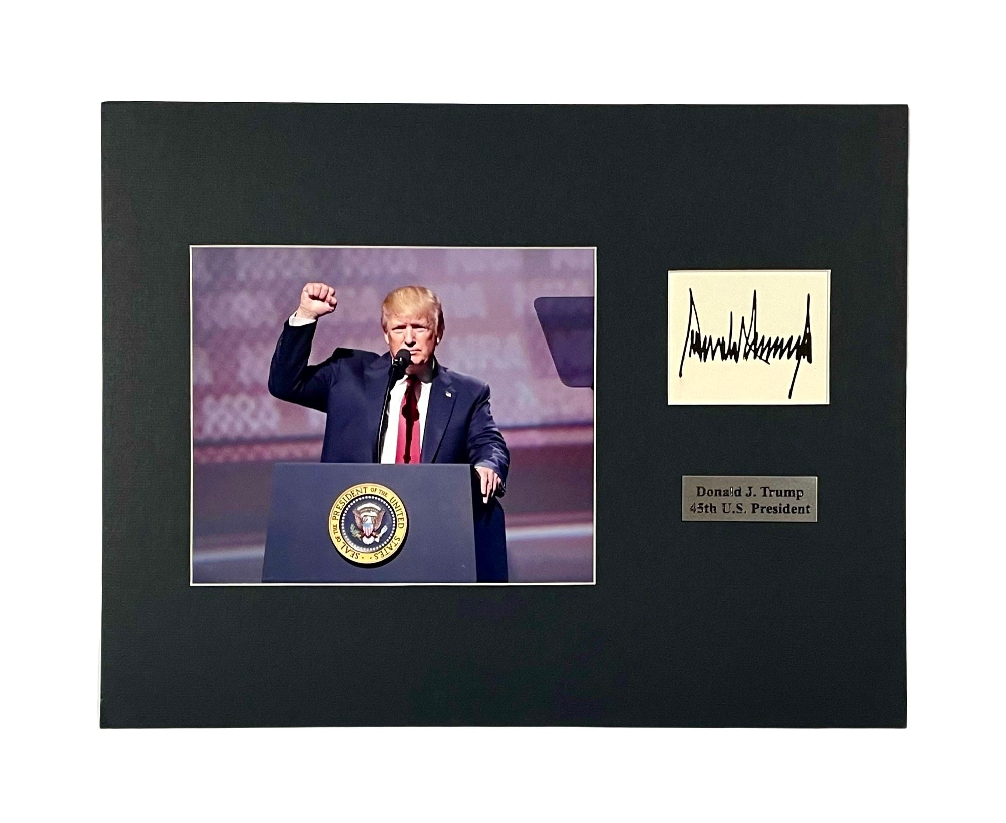 LARGE Donald J. Trump Autograph Autographed Signed Art Color Photograph ...
