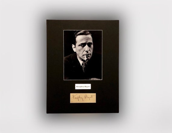 LARGE Vintage Humphrey Bogart Autograph Autographed Signed | Etsy