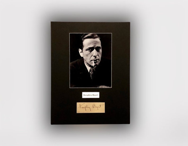 LARGE Vintage Humphrey Bogart Autograph Autographed Signed | Etsy