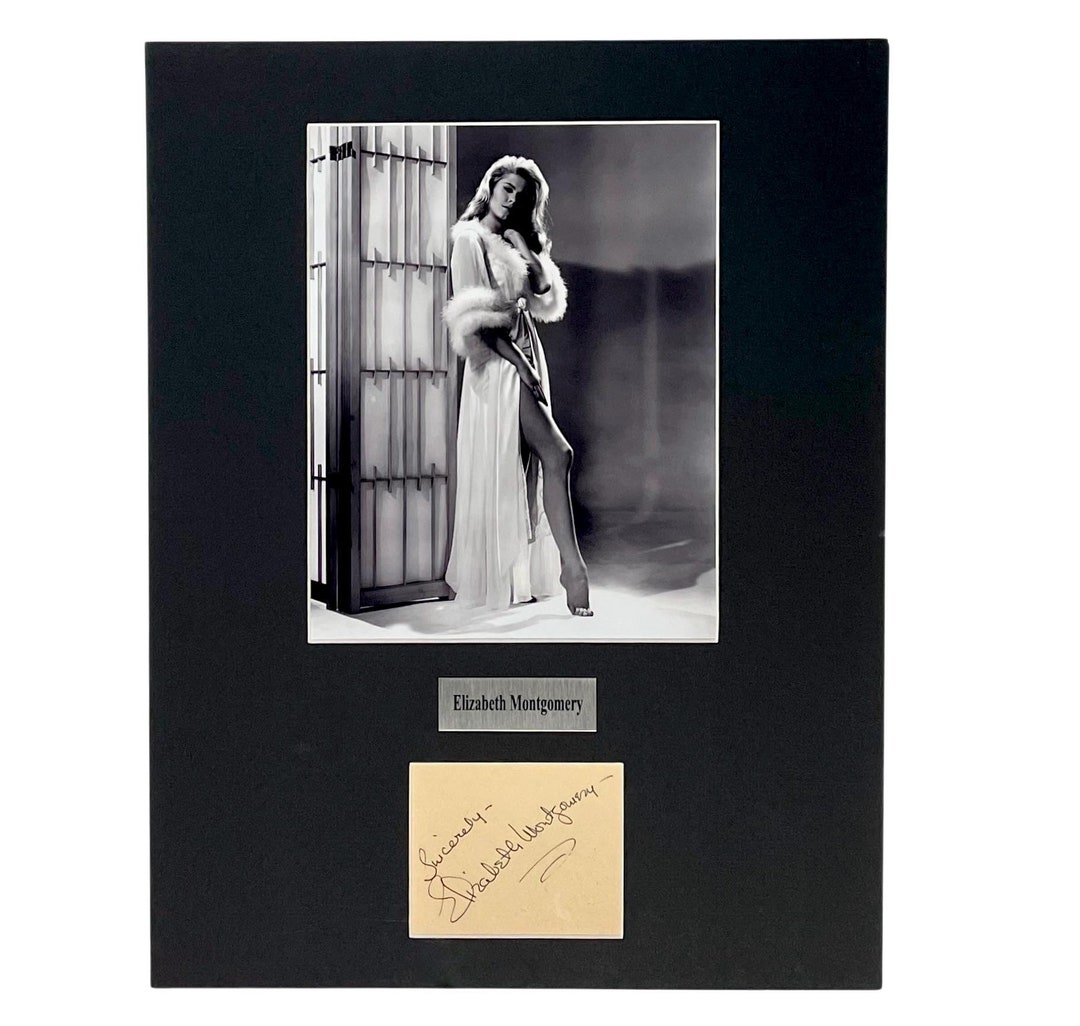 LARGE Vintage Elizabeth Montgomery Autographed Autograph Signed Art ...