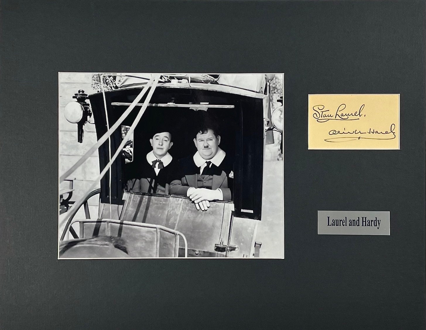 LARGE Vintage Laurel and Hardy Autograph Autographed Signed - Etsy
