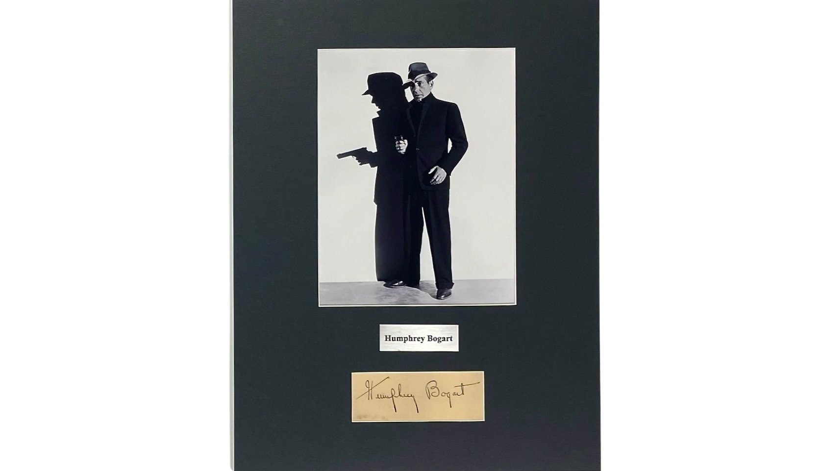 LARGE Vintage Humphrey Bogart Autograph Autographed Signed Display Art ...