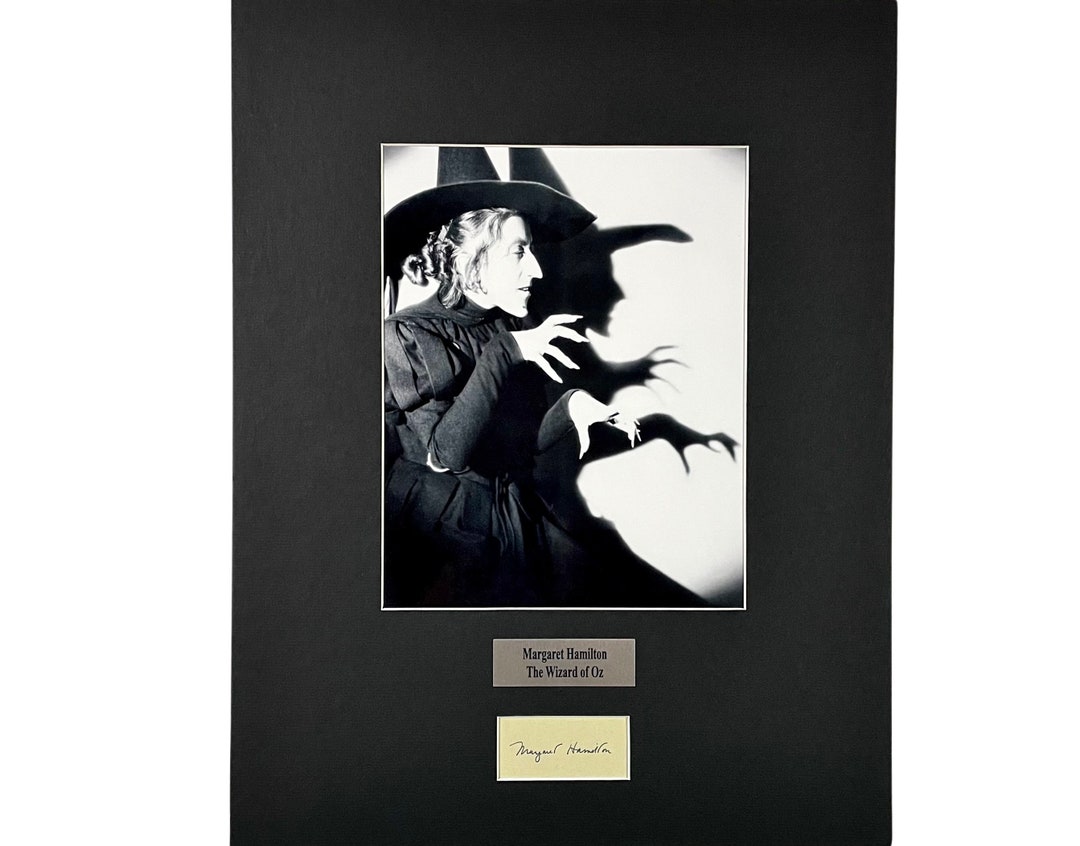LARGE Vintage Margaret Hamilton Autograph Autographed Signed Art ...