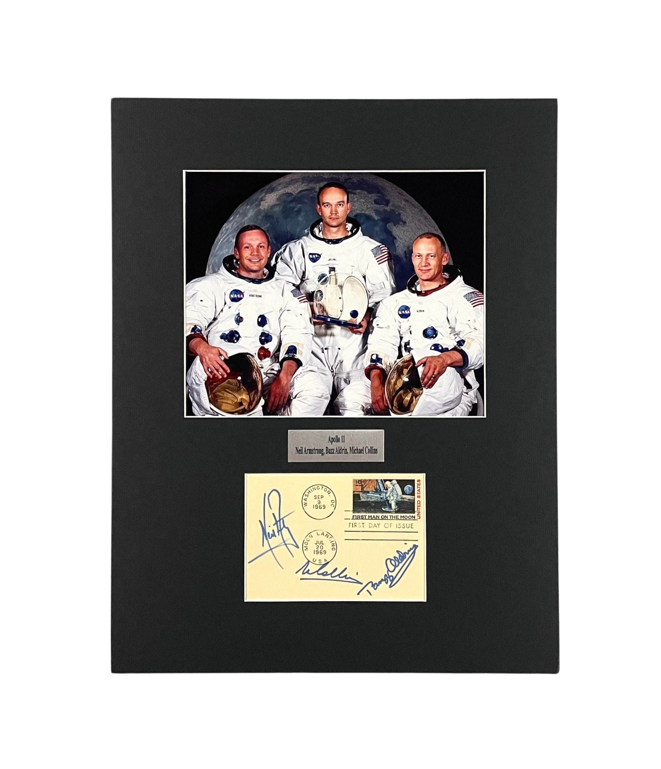 LARGE Vintage Apollo 11 Autograph Autographed Signed Art Photograph ...