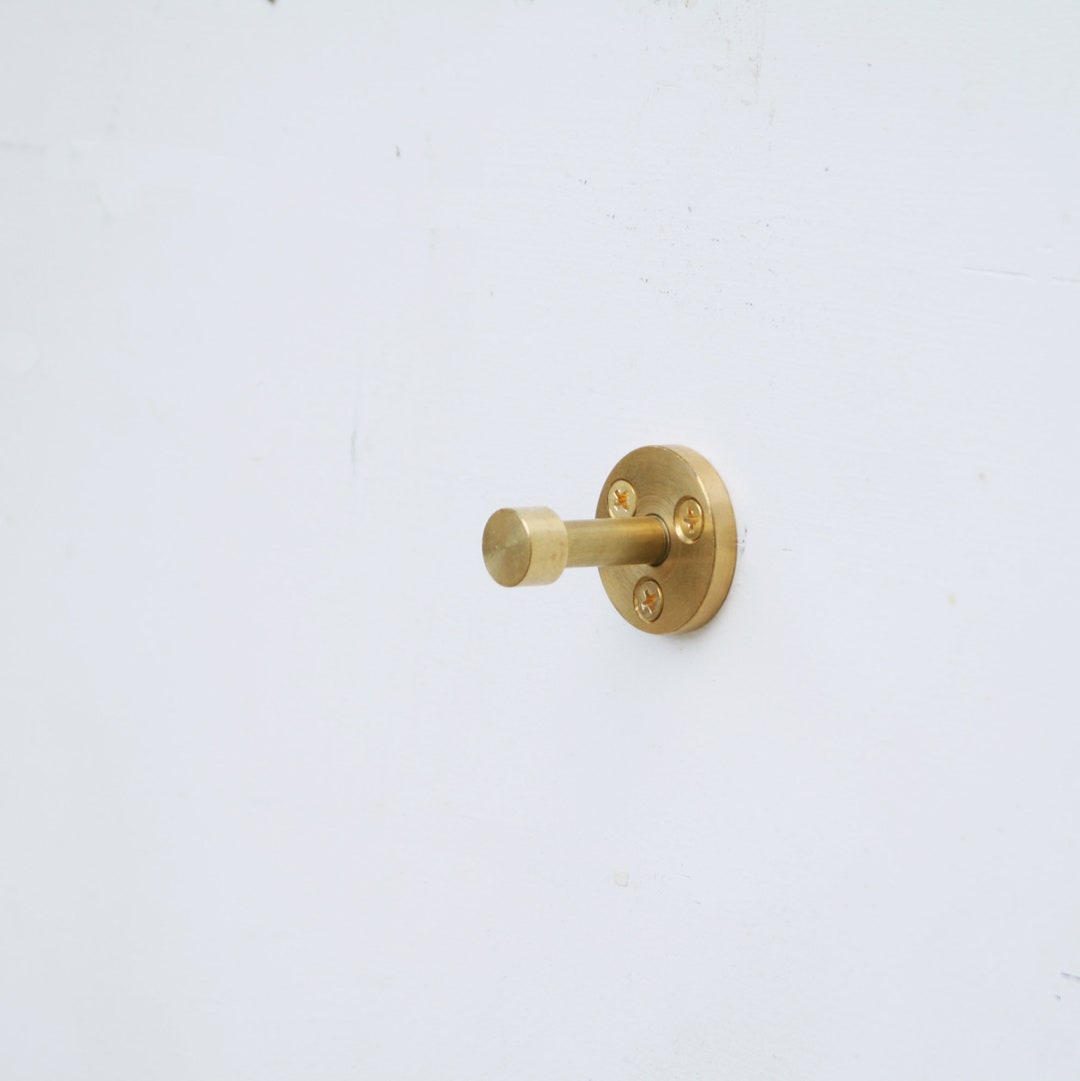 Brass Wall Hooks for the Bathroom and Kitchen -multi-purpose Hook ...