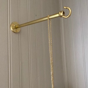 Solid Brass Planter Hanger-brass Wall Hanger-brass Wall Hook-brass ...