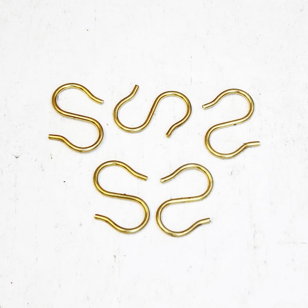 Brass S Hook Etsy
