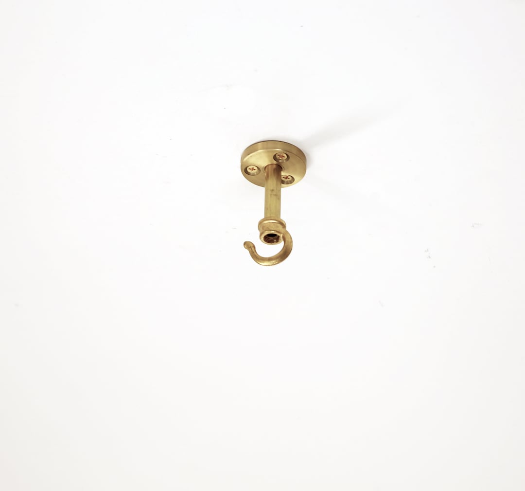 Modern Brass Ceiling Hook, Brass Wall Hook - Brass Planter Hook- Brass Plant Hanger-brass ...