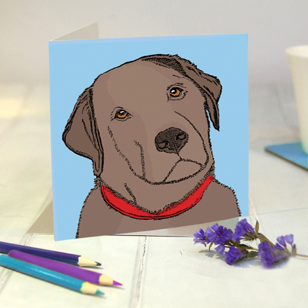Labrador Birthday Card - Labrador Greetings Card - Dog Birthday Card ...